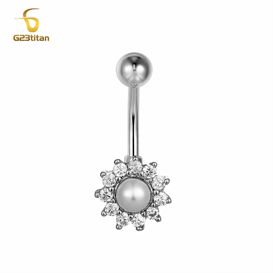 Why the G23titan Classic Zircon Pearl Belly Ring is the Perfect Choice ...