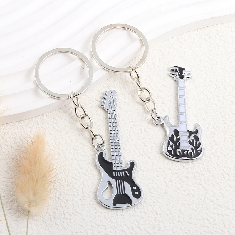 Enamel-Keychains-K-pop-Electric-Guitar-Music-Cool-Key-Rings-For-Women ...