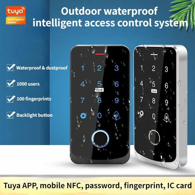Tuya Smart Door Access Control System Ip65 Vízálló Biometrikus ...