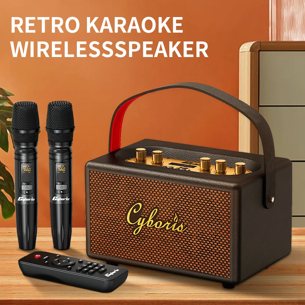 High quality Retro Karaoke Sound 80W Big Power Wireless Bluetooth ...