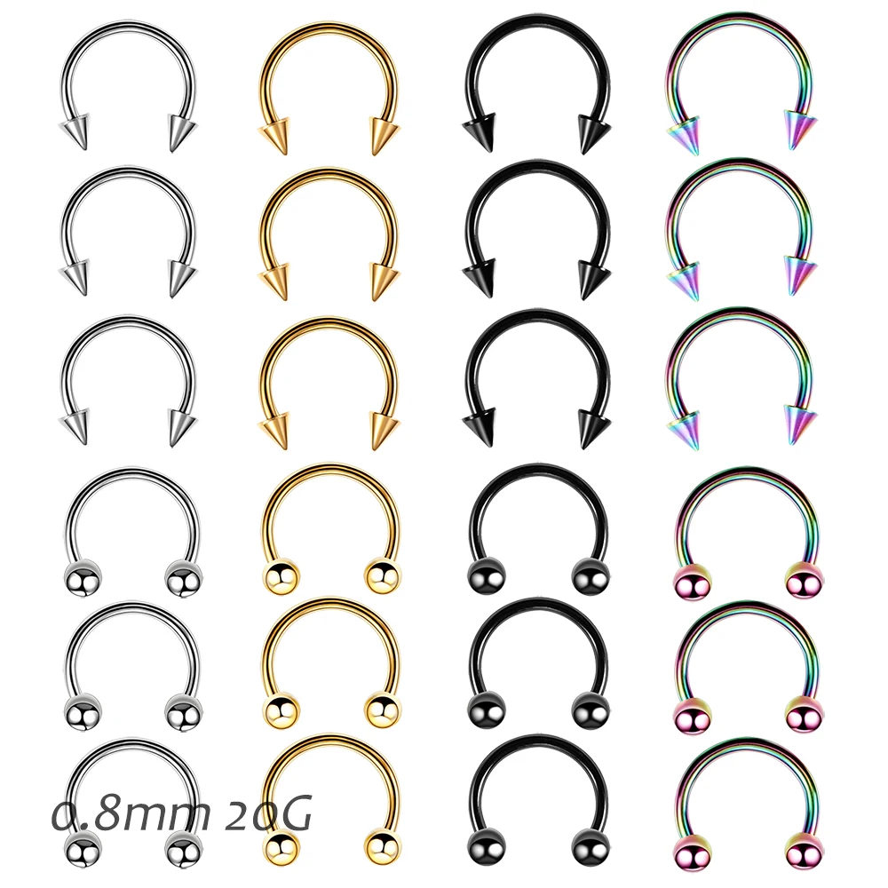 0-8mm-Stainless-Steel-Horseshoe-Piercing-for-Septum-Nose-Lip-Ear ...