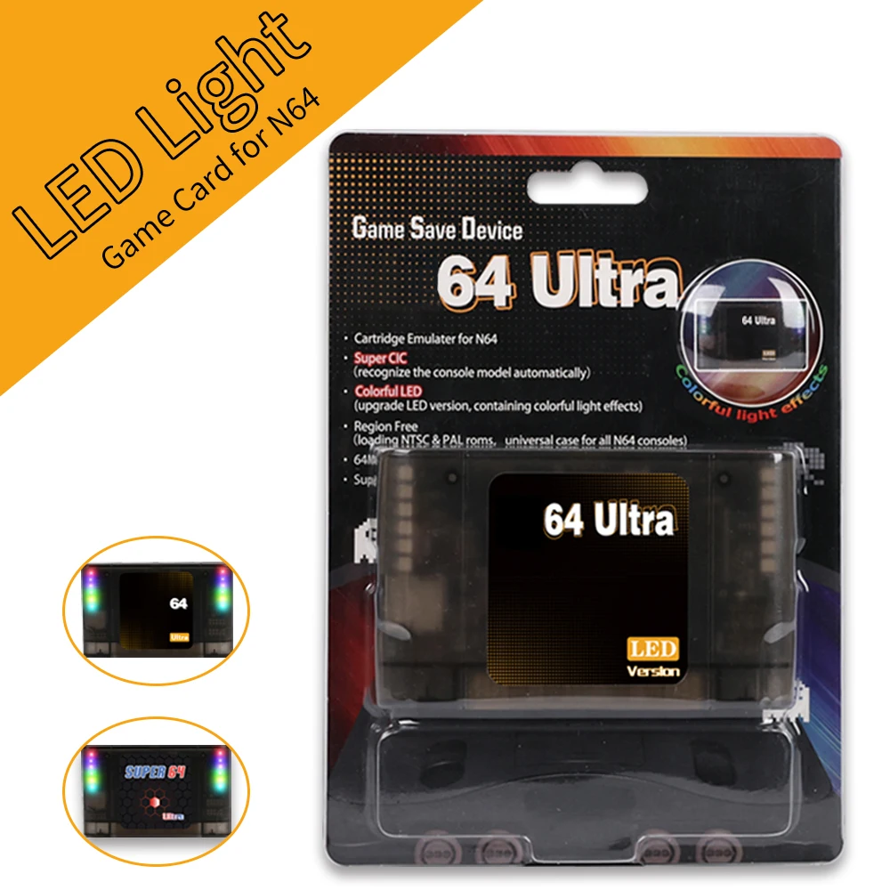 340-in-1-N64-Ultra-LED-Light-version-64-Bit-Game-N64-Cartridge-for-N64 ...