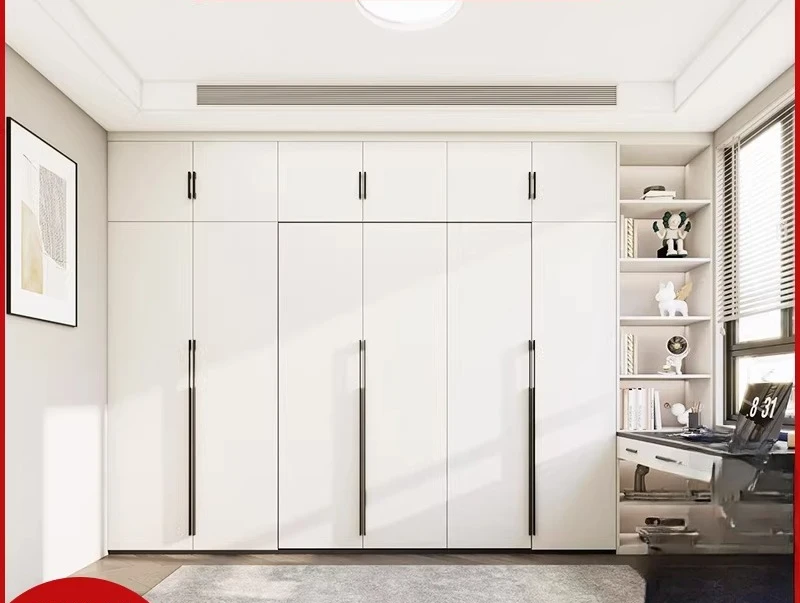 Invisible folding wardrobe integrated creative outer cover door wall ...
