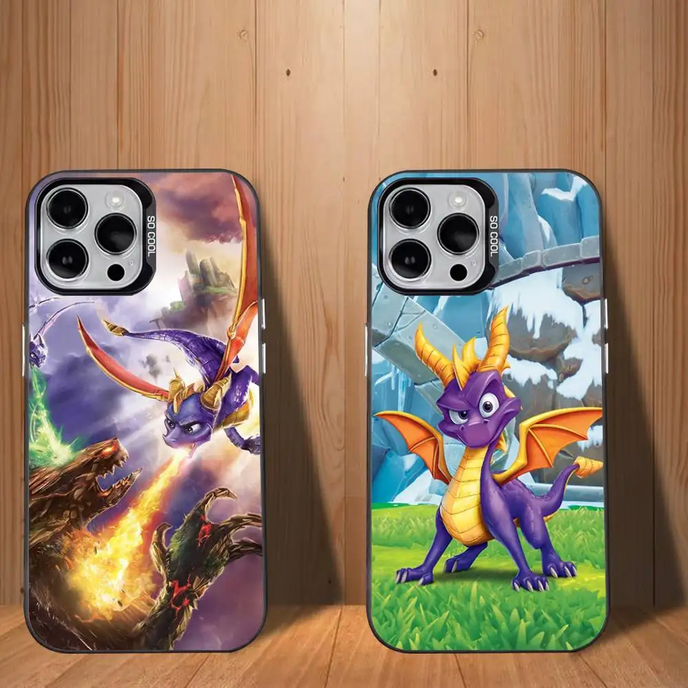 Cute D-Dragon Spyro Phone Case For iPhone 17,16,15,14,13,12,11,Mini,Pro ...