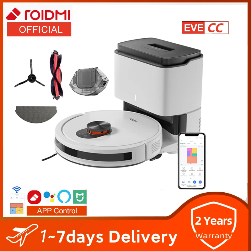 ROIDMI-Robot-aspirador-EVE-CC-colector-de-polvo-de-2-5L-4000Pa-Control ...