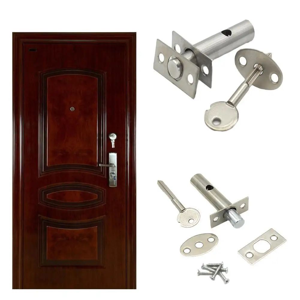 1set-Steel-Invisible-Lock-Core-Hardware-Pipe-Tube-Security-Door-Well ...