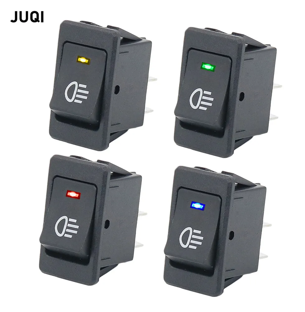 KCD4 Rocker Switch ON OFF 2 Position 4 Pins LED 12V 35A automobile ...