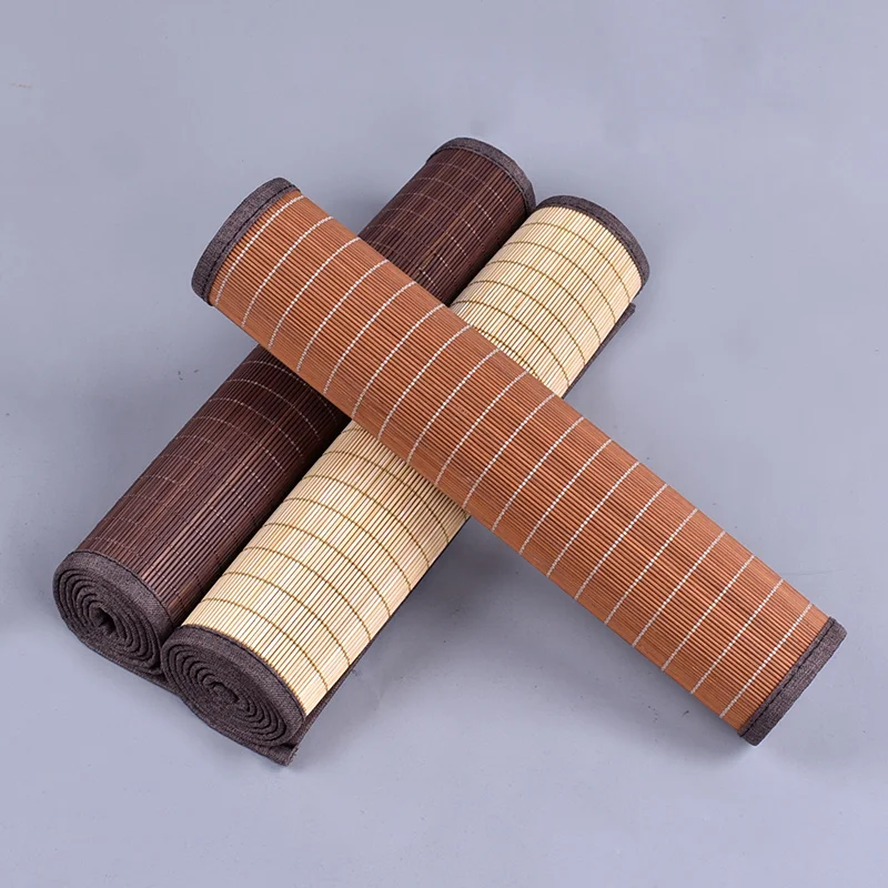 Natural-Bamboo-Table-Runner-Placemat-Solid-Color-Tea-Mats-Table ...