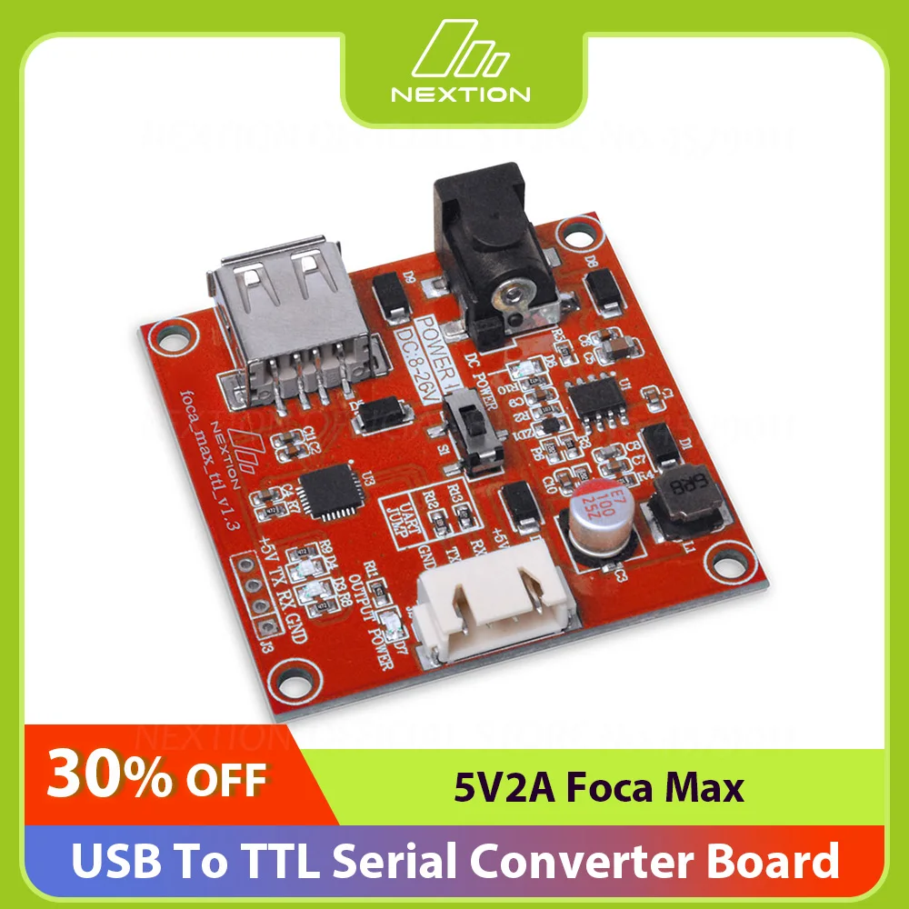 NEXTION Foca Max -- 5V2A Output USB To TTL Serial Converter Board USB ...
