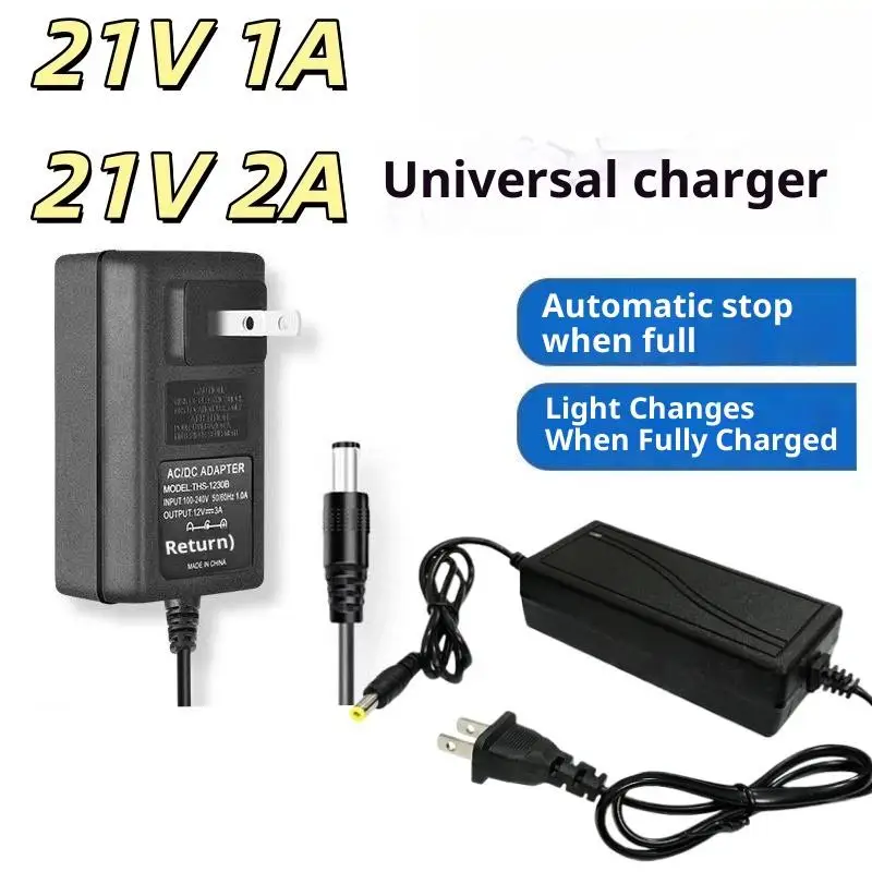1Pc Universal Adapter Fast Charger 21V 1A/2A DC For Electric Wrench ...