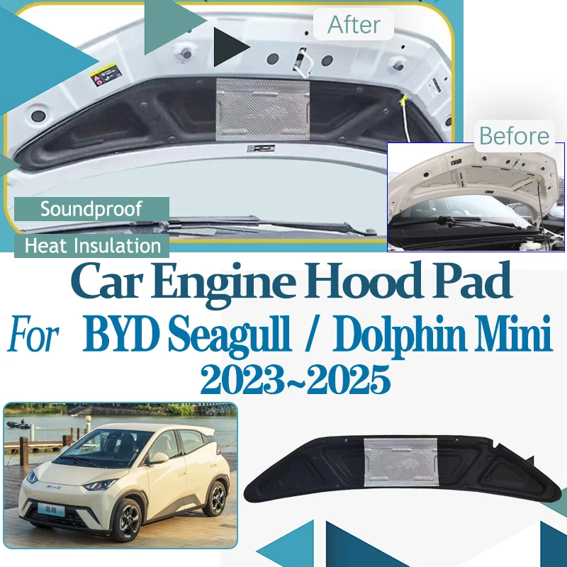 for BYD Seagull Dolphin Mini 2023 2024 2025 Car Engine Hood Sound Front ...