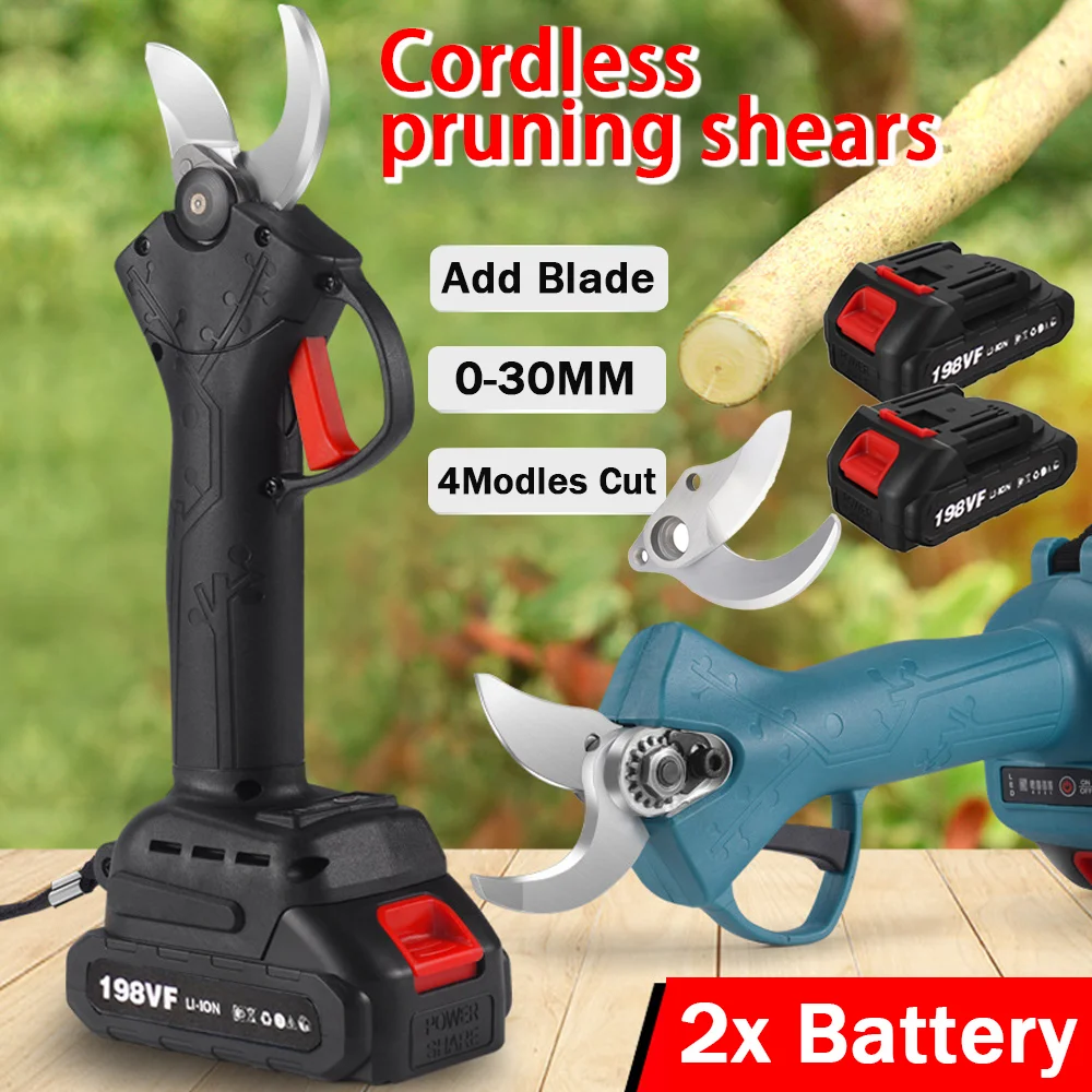 Gisam 4 Gears Electric Pruner Brushless Pruning Shears Cordless Pruner ...
