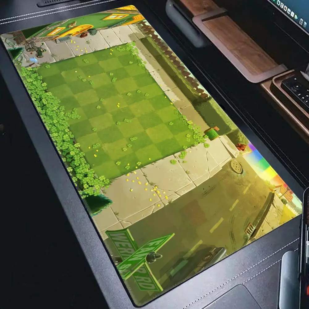 PLANTS VS ZOMBIE PVZ MAPS Mouse Pad XXL Keyboard Desk Mat 90x40cm tapis ...