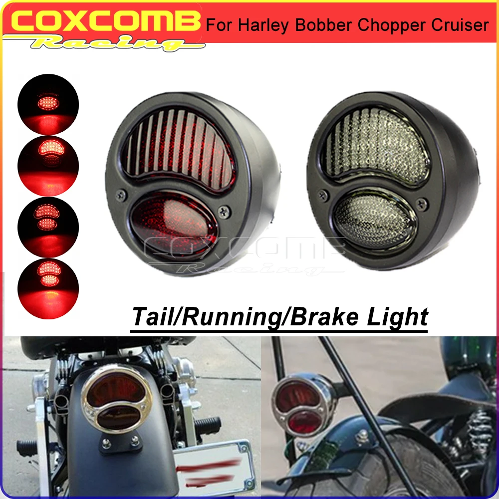 Motorcycle-Vintage-LED-Tail-Light-For-Harley-Chopper-Bobber-Crusier ...