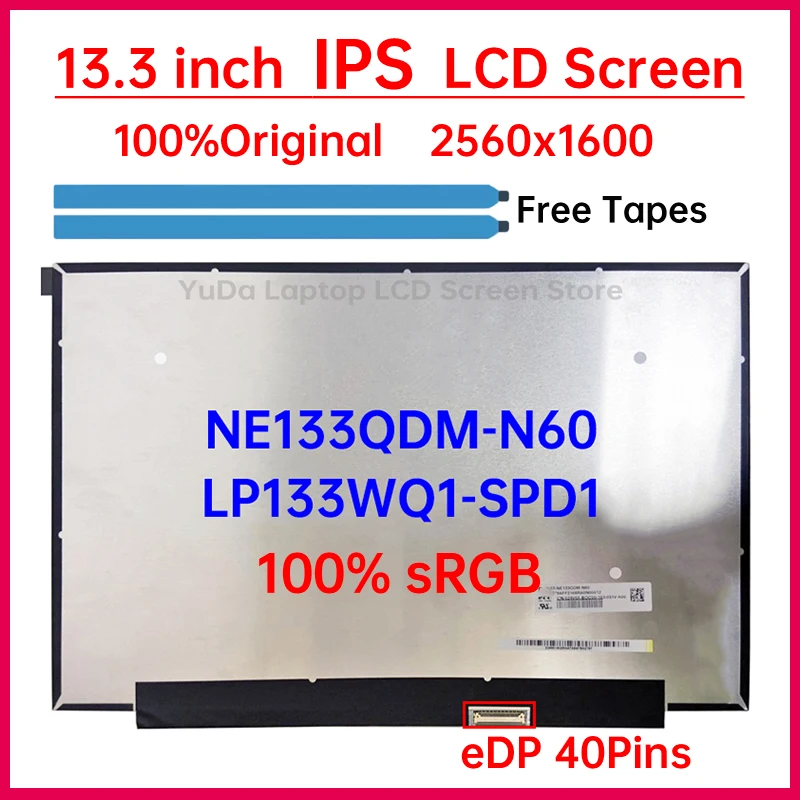 13-3-Inch-Laptop-LCD-Screen-NE133QDM-N60-LP133WQ1-SPD1-Replacement ...