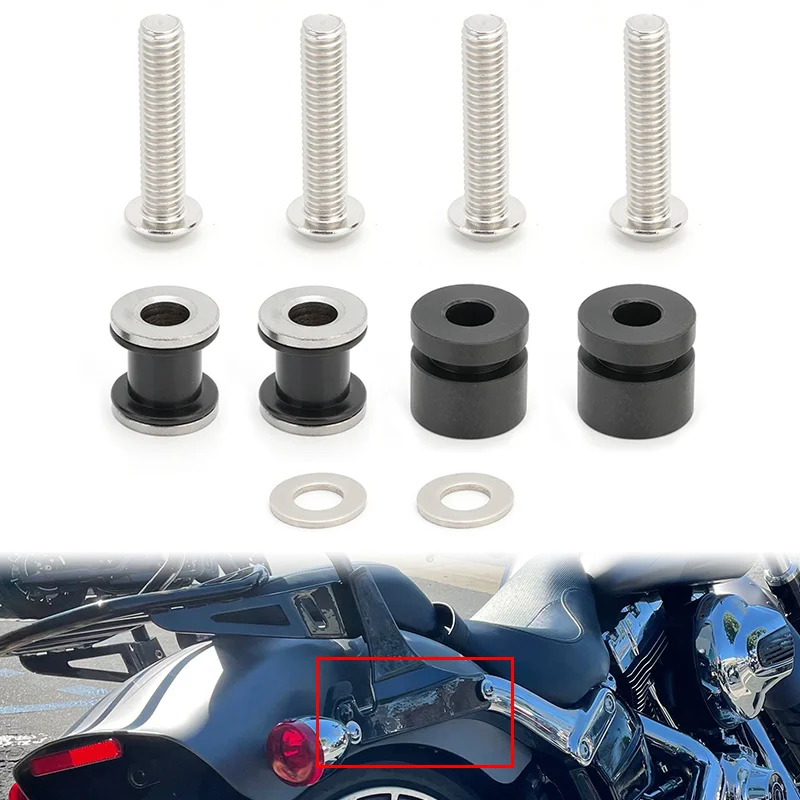 Motorcycle-Detachable-Sissy-Bar-Rack-Backrest-Docking-Hardware-Mounting ...