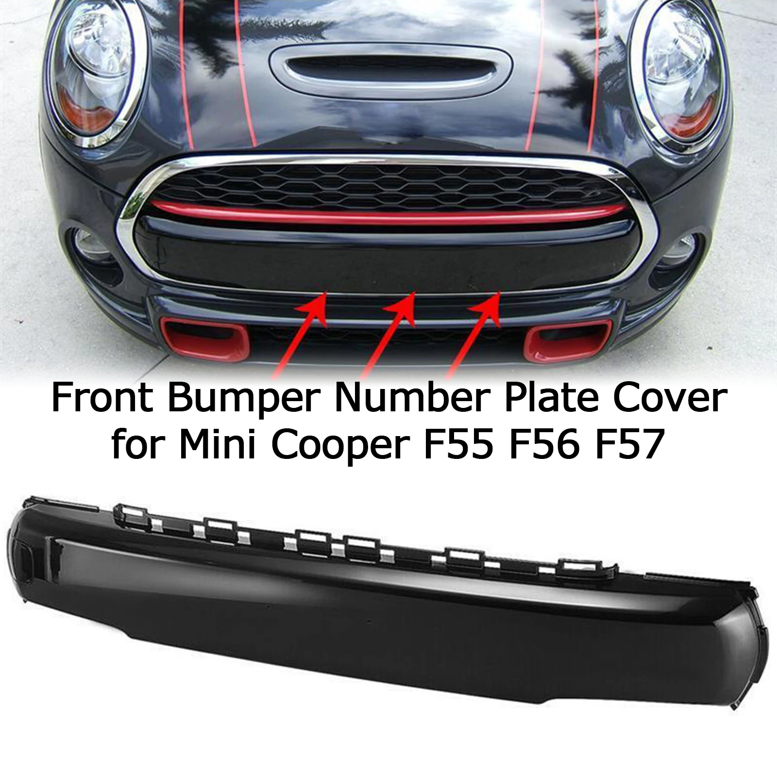 Front-Bumper-Trim-Cover-Scratch-Guard-Bumper-Number-Plate-Cover ...