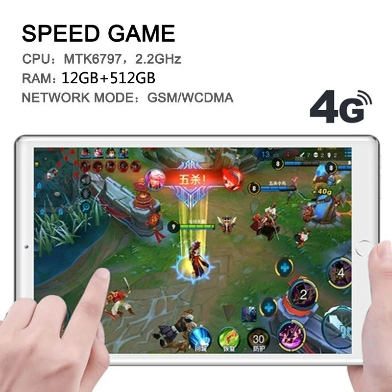 2023 novo 10.1 polegada 4k hd tela versão global tablet android 11.0 ...
