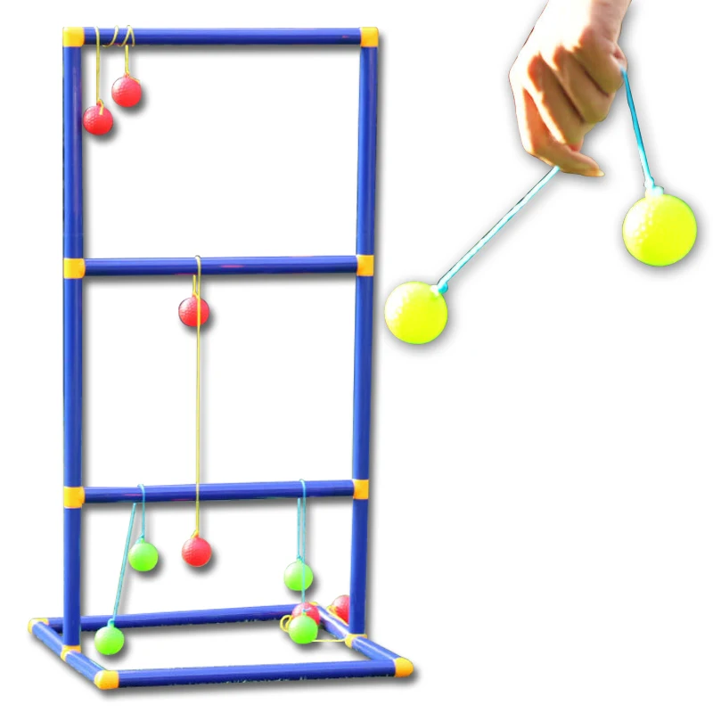 Ladder-Toss-Outdoor-Lawn-Sports-Game-Set-For-Kids-Green-Red-Ladder ...