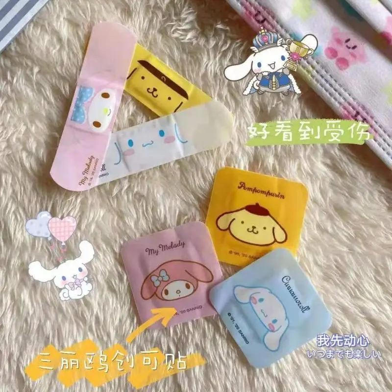 Kawaii Cute Sanrio Mymelody Cinnamoroll Pompompurin Band Aid Stop ...