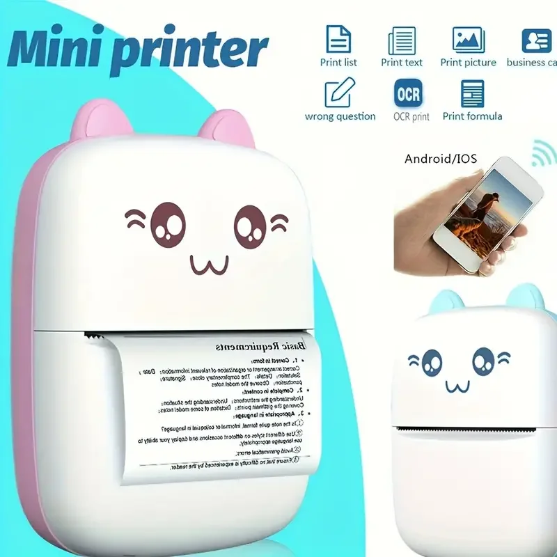 Portable-Mini-Pocket-Printer-With-Wireless-Inkless-Printing-For-Photos ...