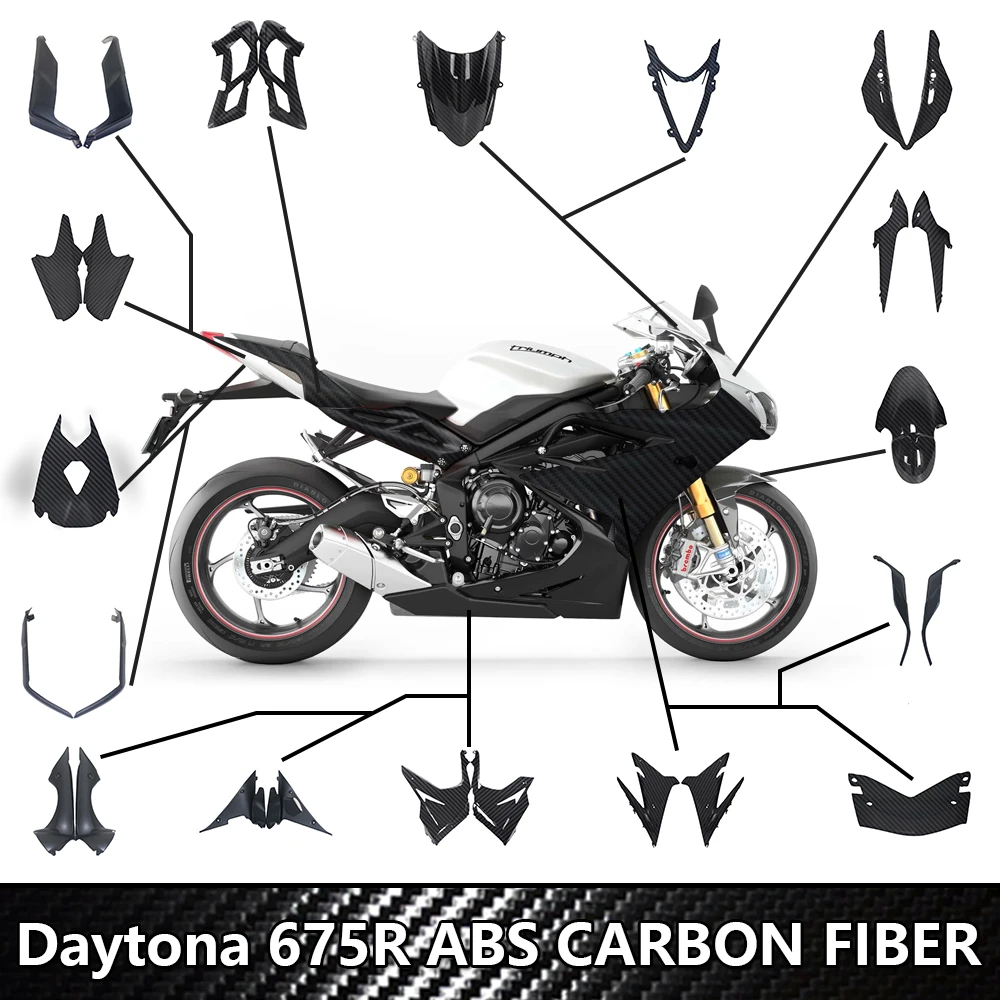 For Triumph Daytona 675 R 675r 2013 2014 2015 2016 Carbon Fiber Color ...