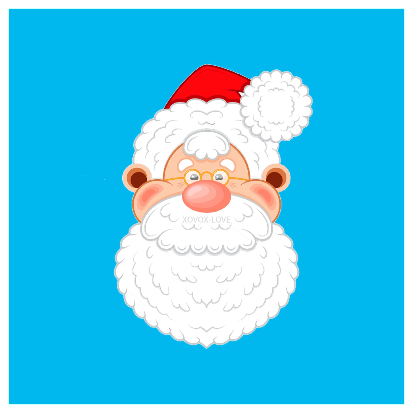 Santa Face Stencil