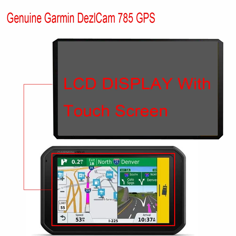 NEW-7inch-Original-LCD-For-Genuine-Garmin-DezlCam-785-GPS-Replacement ...