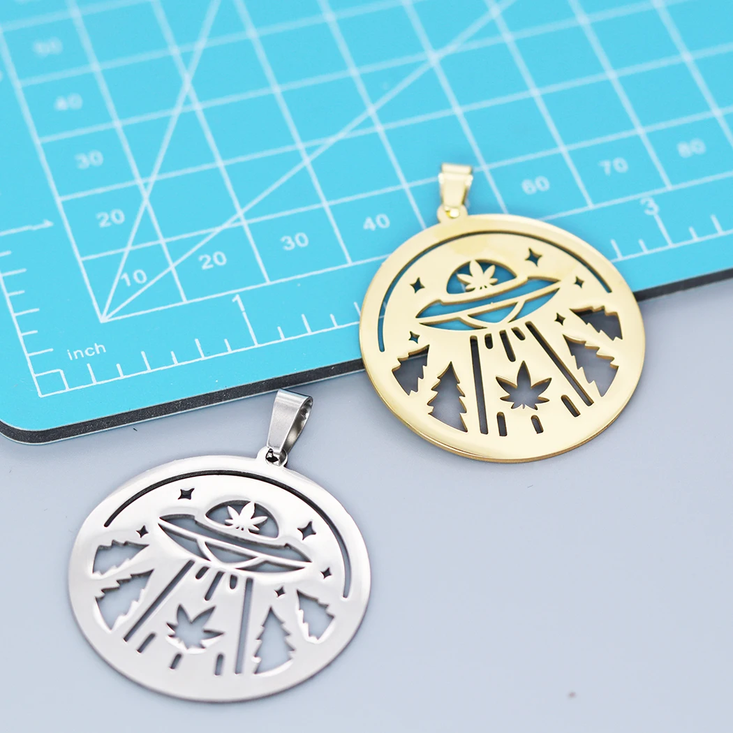 Nedar-Colgante-redondo-de-acero-inoxidable-Lsd-colgante-psicod-lico ...