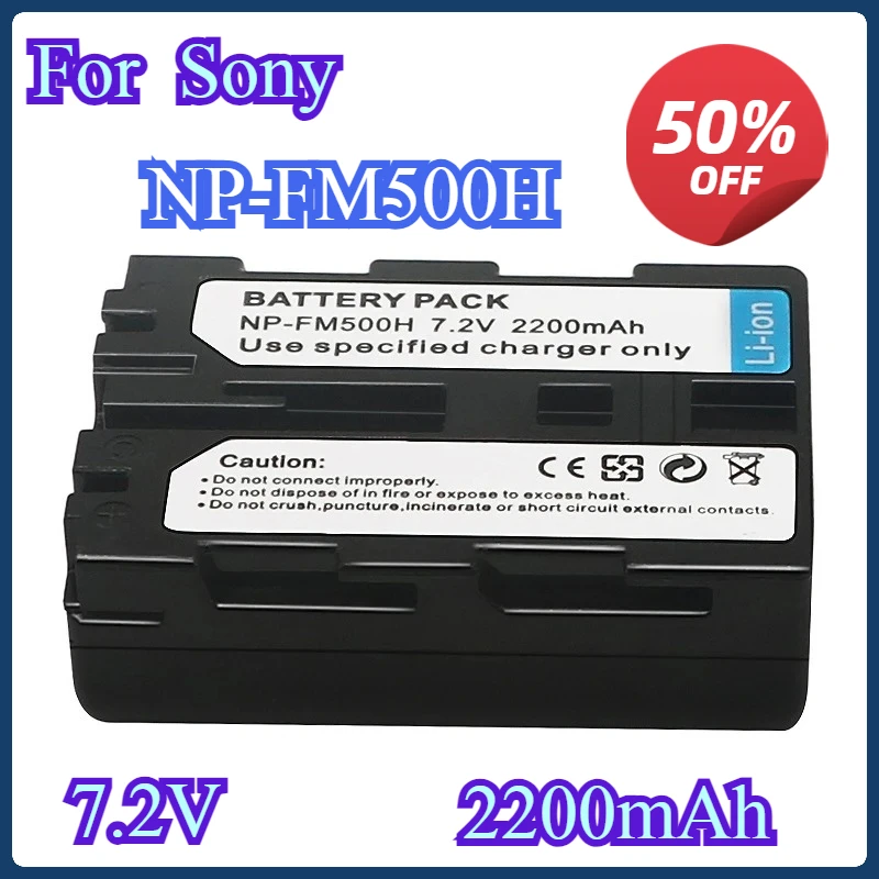 NP-FM500H Camera Battery 2200mAh Rechargeable Batteries For Sony A57 ...