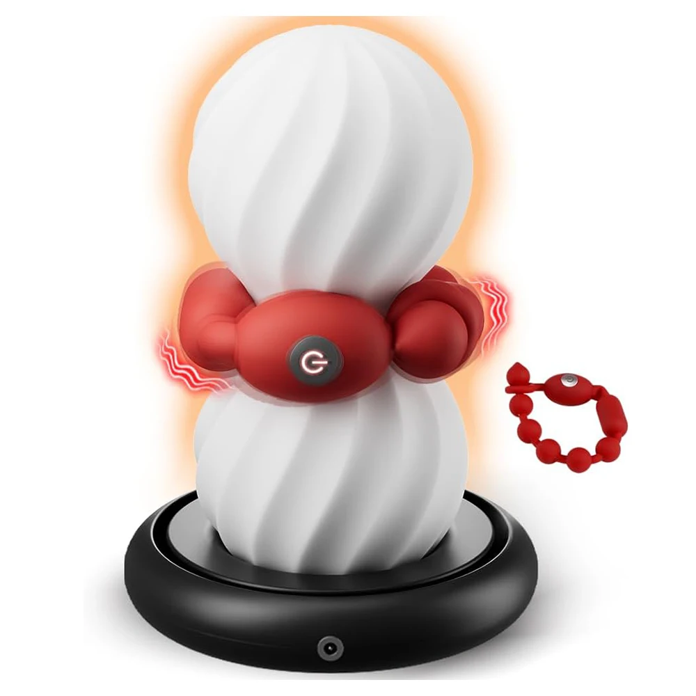 Heating-Manual-Male-Masturbator-Vibrating-Cock-Ring-Anal-Plug-Pocket ...