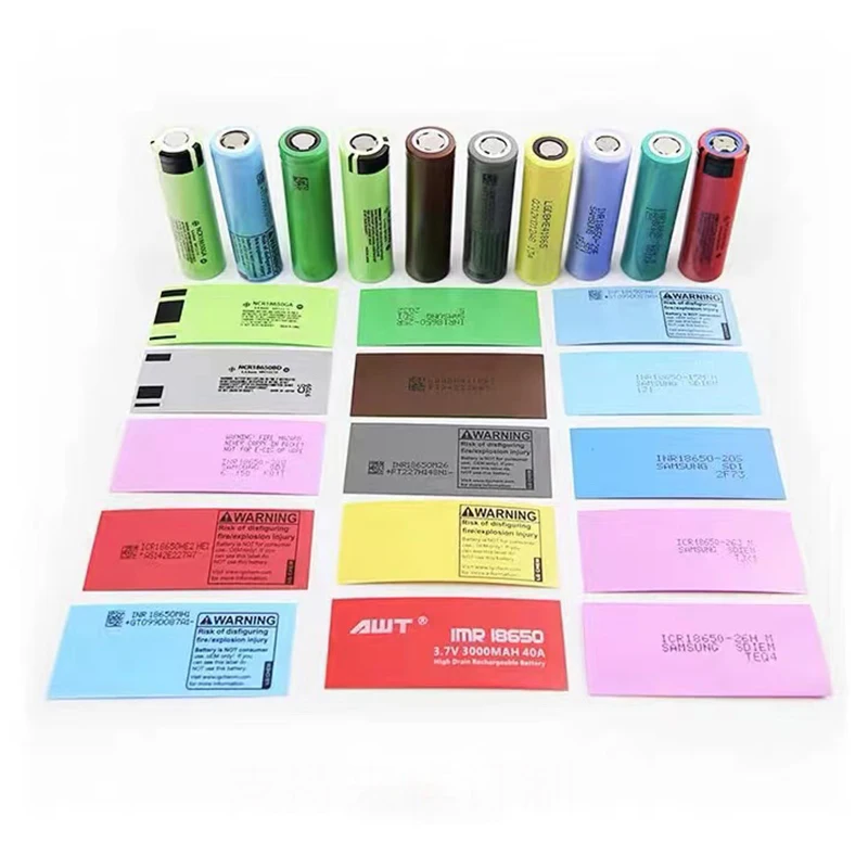 100pcs-PVC-Heat-shrinkable-tube-lithium-battery-pack-plastic-skin-flame ...
