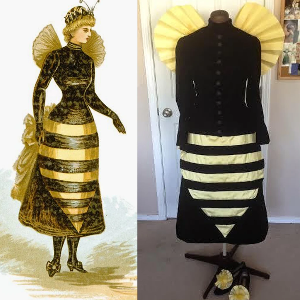 Women-1884s-Little-Bee-Victorian-Dress-Costume-Women-Girl-Cute ...