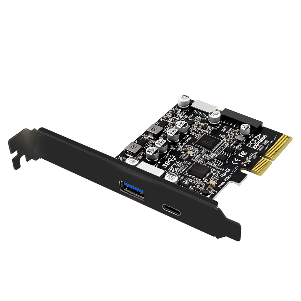 PCIe3-0-to-USB3-2-Adapter-Card-Type-C-Front-10Gbps-PCI-Express-PCI-E ...