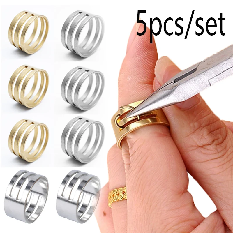 5pcs/set 17/18/19mm Jump Ring Opening Tools Closing Finger Rings ...