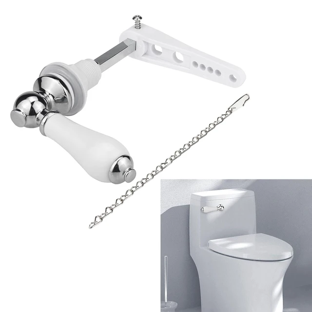 Toilet Water Tank Metal Fitting Chrome Metal Toilet Flush Handle