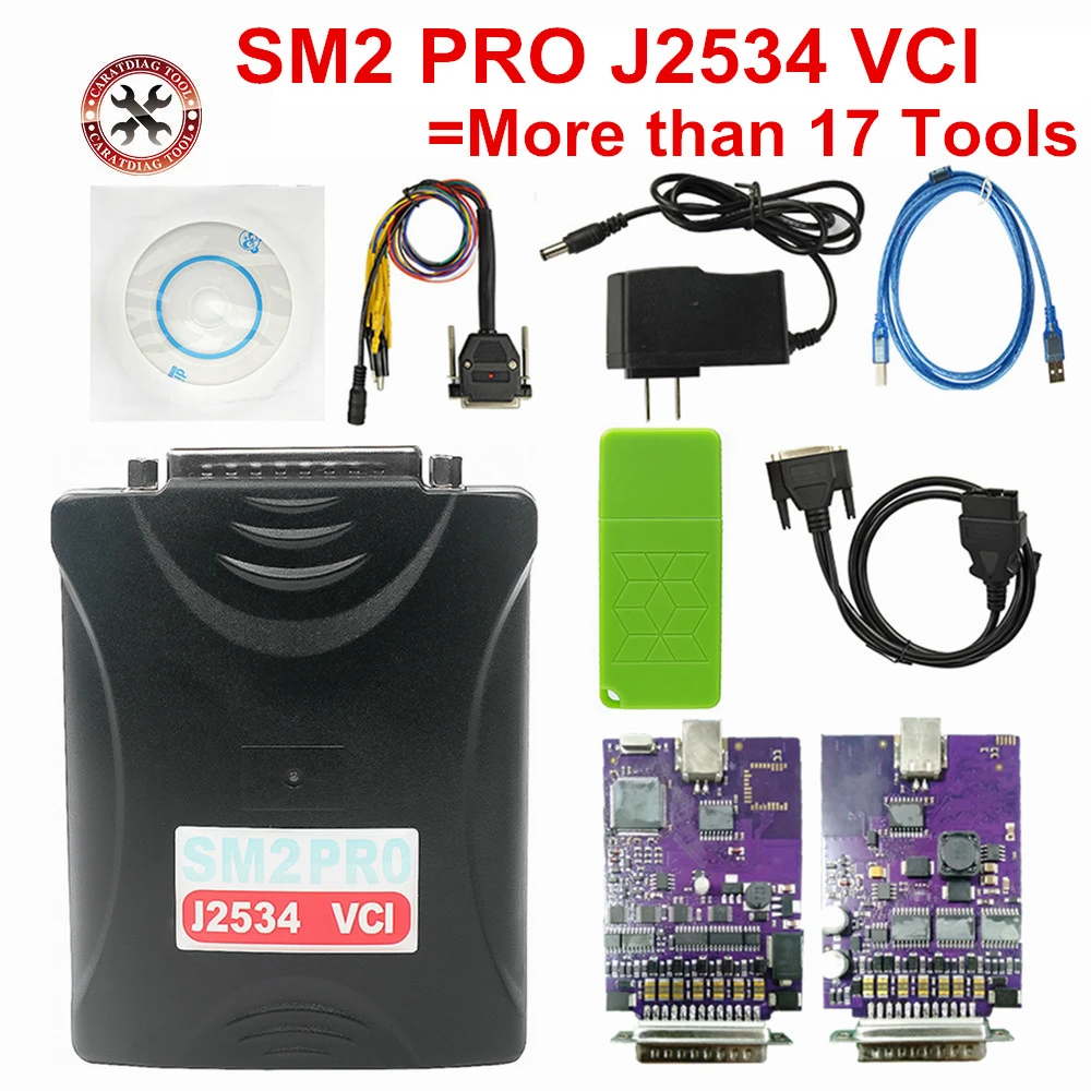 Newest SM2 Pro J2534 VCI ECU Programmer Read&Write Tool Supported 67 ...