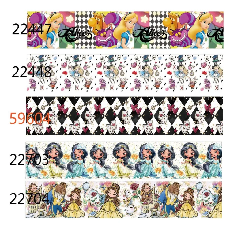 10yards Disney Alice in Wonderland Grosgrain Ribbon Material for ...