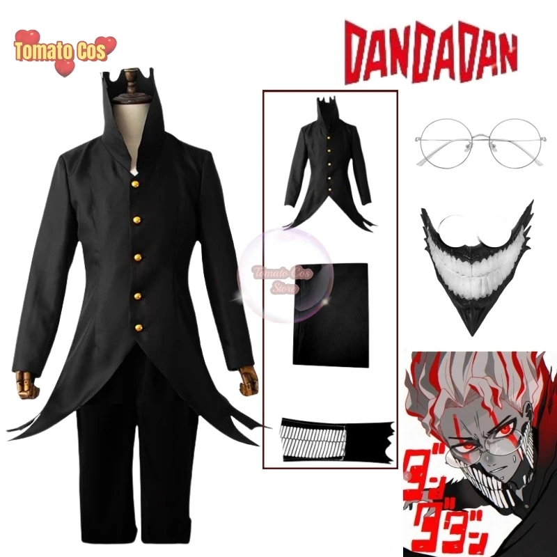 Anime-Dandadan-Ken-Takakura-Okarun-Cosplay-Costume-Wig-Mask-Uniform ...