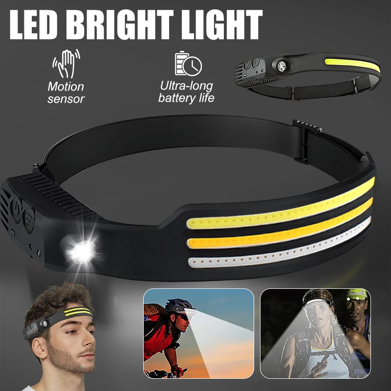 Mini-LED-Head-Lamp-Powerful-Sensor-Headlamp-USB-Rechargeable-Headlamp ...