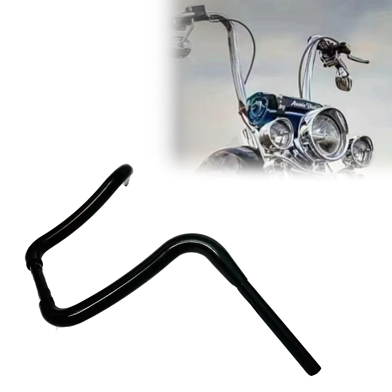 Motorcycle-1-1-2inch-Custom-Handlebars-for-Harley-Softail-Street-Bob ...