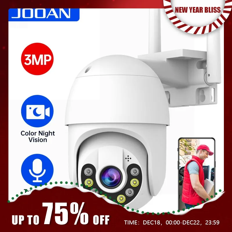 JOOAN-3MP-Wireless-WIFI-Camera-Outdoor-4X-Digital-Zoom-PTZ-IP-Camera ...