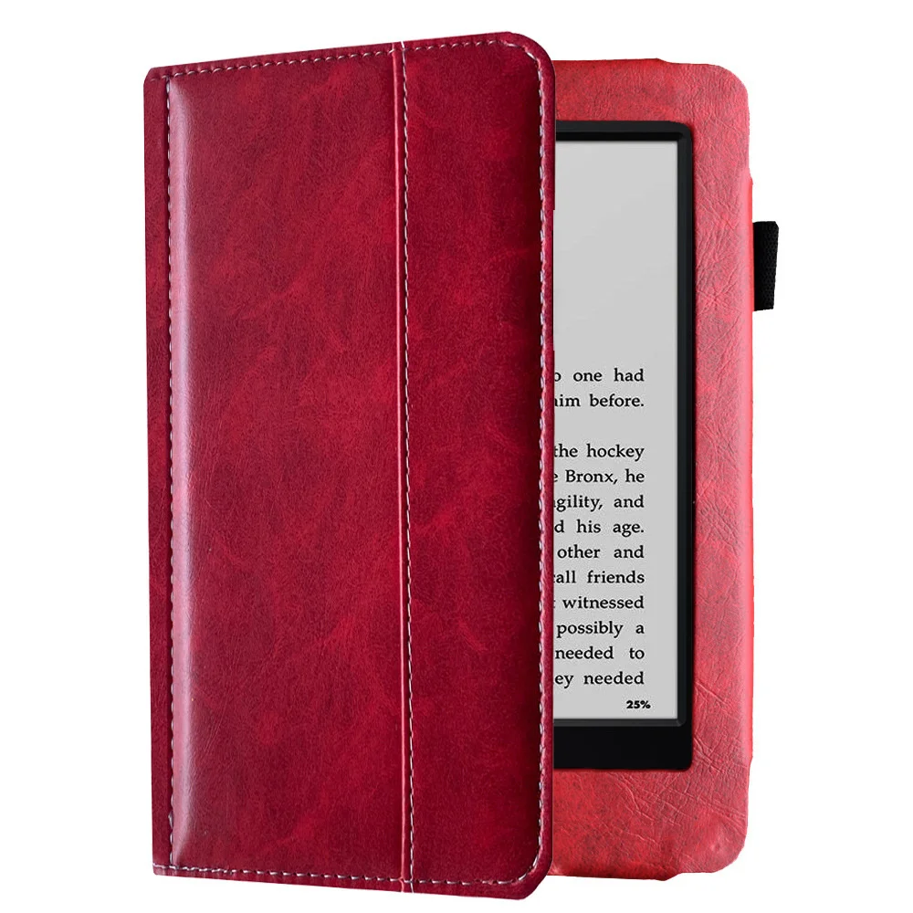 Case for Kindle Touch D01200 Leather Cover Auto Wake Sleep Ebook Smart ...