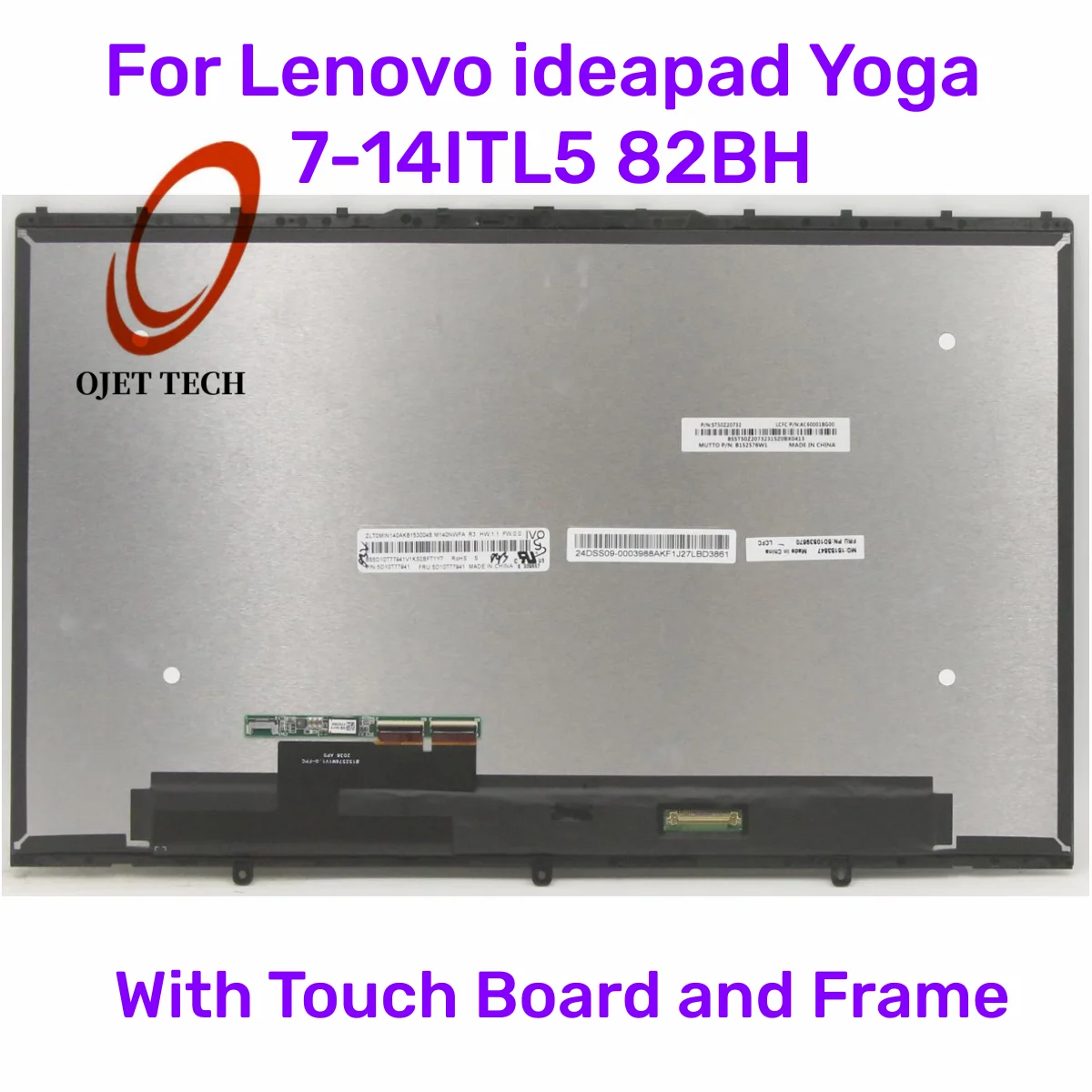 Tela de toque LCD para Lenovo Yoga, tela de 7-14 ", tela de 7-14, 7-14 ...