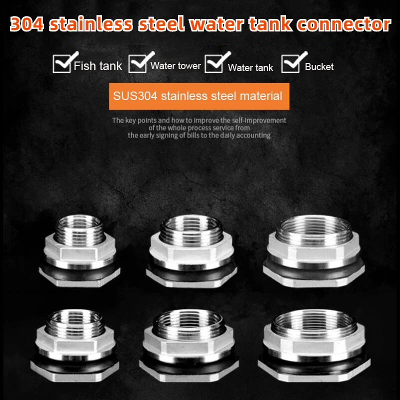 304-Stainless-Steel-Water-Tank-Joint-1-2-3-4-1-Single-Loose-Key-Swivel ...