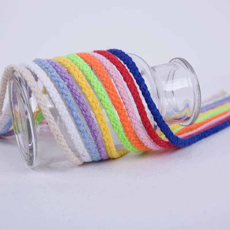 10Yards-5mm-Colored-Twisted-Cord-Rope-100-Cotton-Rope-Cords-Craft ...