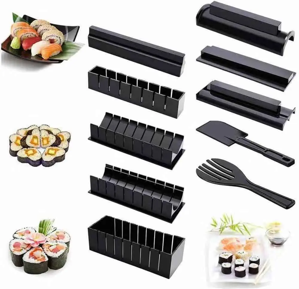 10-PCS-Set-DIY-Sushi-Making-Kit-Roll-Sushi-Maker-Rice-Roll-Mold-Kitchen ...