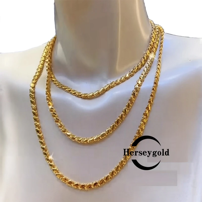 Arabic-Dubai-Gold-Plated-Chain-Necklace-Handmade-Twisted-Singapore ...