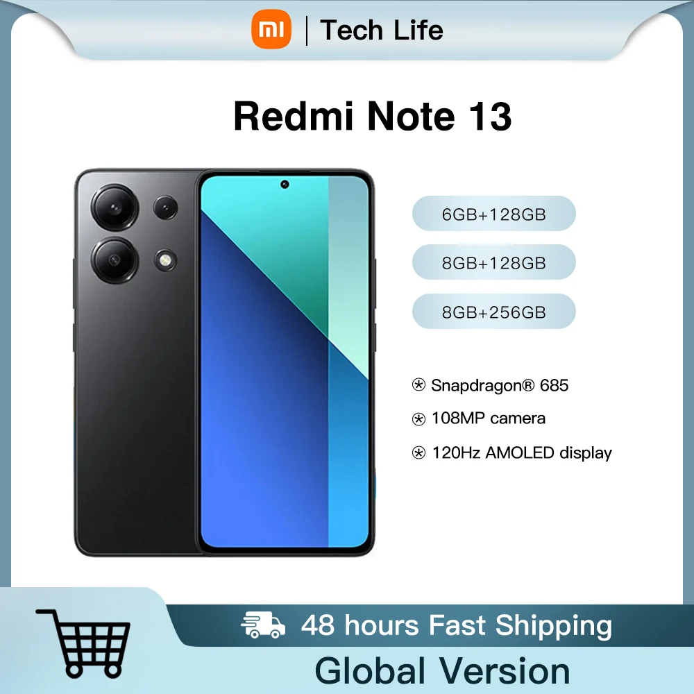 Xiaomi-Redmi-Note-13-Snapdragon-Vers-o-Global-8GB-256GB-128GB-Impress-o ...