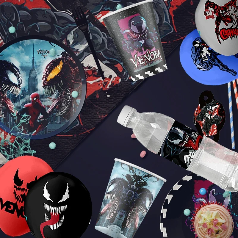 beastkingdom venom birthday decoration angle disposable tableware cup ...